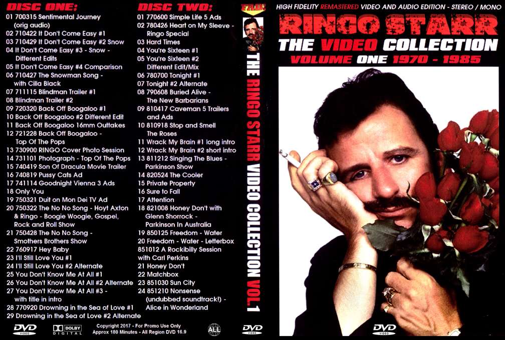 Ringo Starr – Video Collection – Volume 1 & 2 (4 PAL DVD-Rs ...