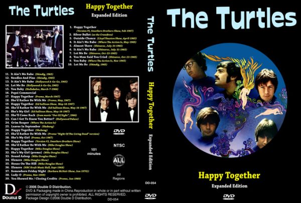 Turtles – Happy Together (1 PAL DVD-R disc) – Kaleidoscope Video