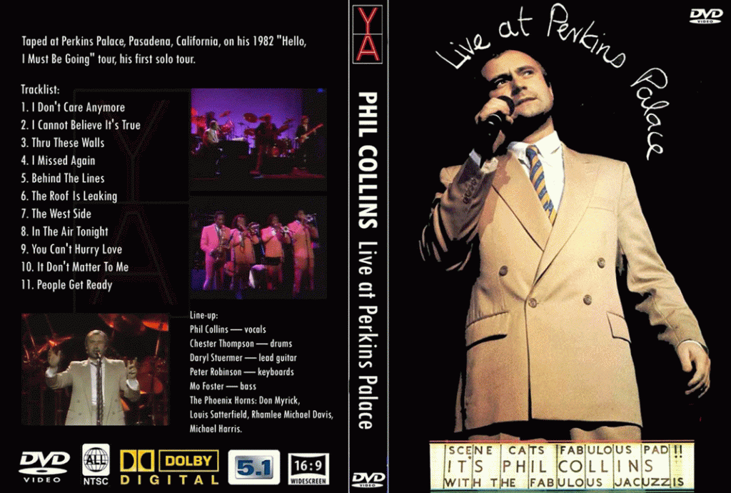 Phil Collins – LIve At Perkins Palace (1 PAL DVD-R disc) – Kaleidoscope ...