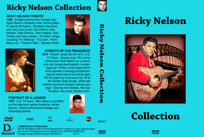 Ricky Nelson – Collection (NTSC DVD-R disc) – Kaleidoscope Video
