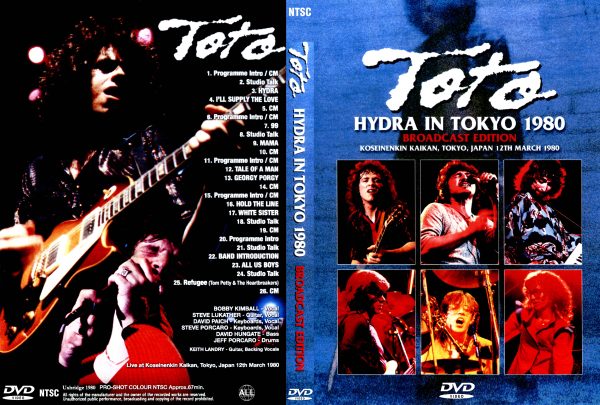 Toto – Hydra In Tokyo 1980 (1 DVD-R disc) – Kaleidoscope Video