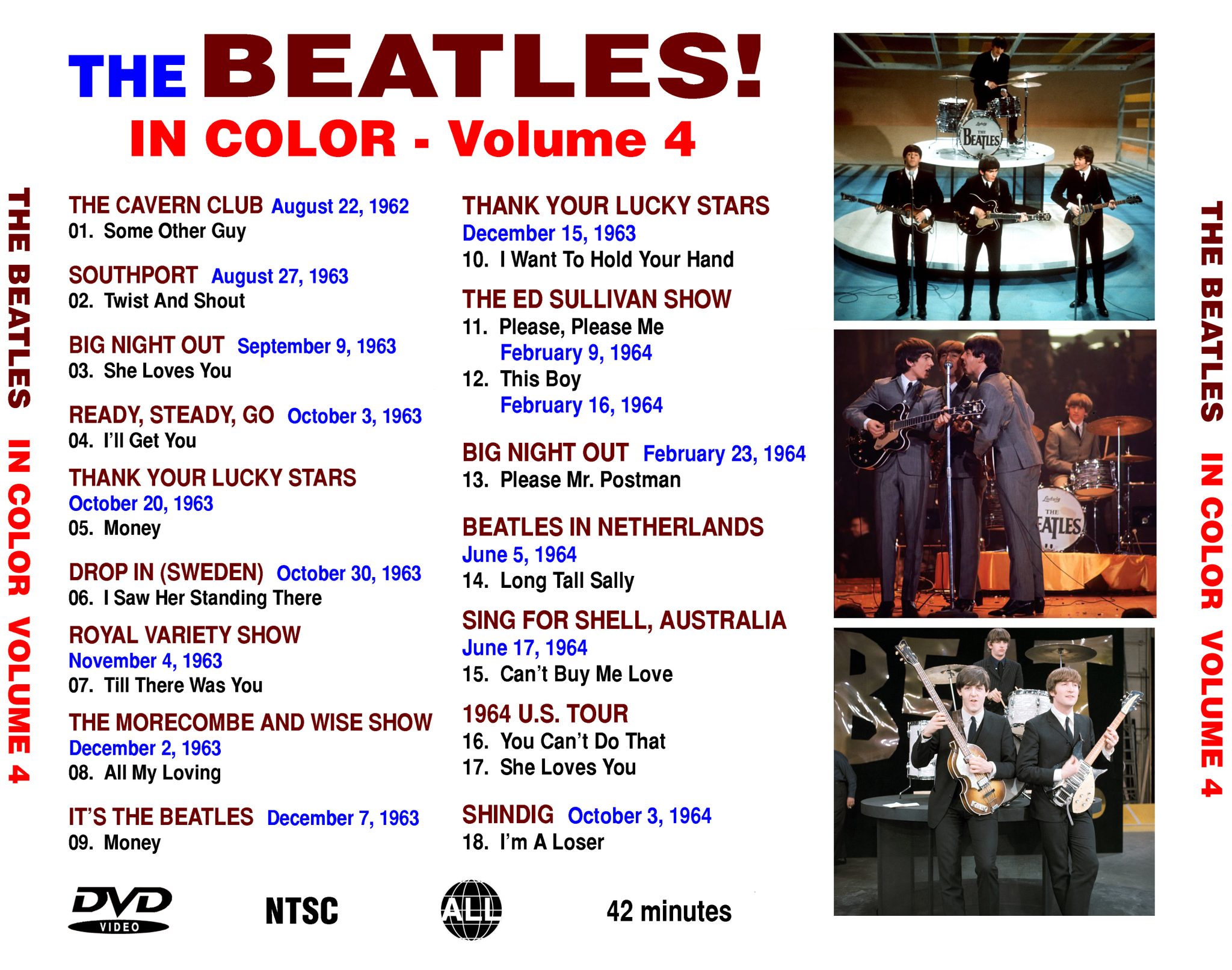 Beatles – In Color – Volume 4 (1 DVD-R disc) – Kaleidoscope Video