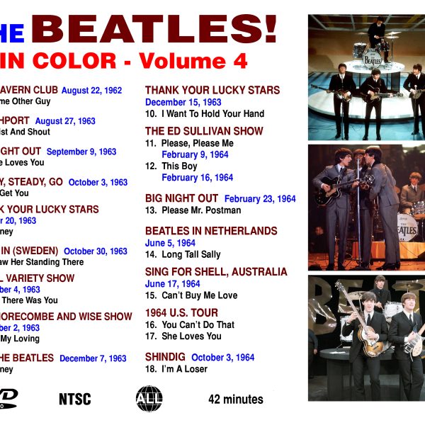 Beatles – In Color – Volume 4 (1 DVD-R disc) – Kaleidoscope Video